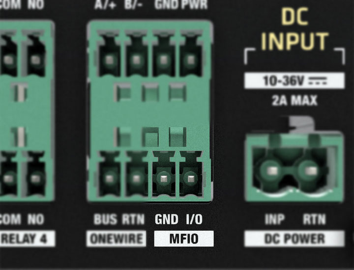 OPTIMA | Hardware - RIO xR3 - Connections-MFIO